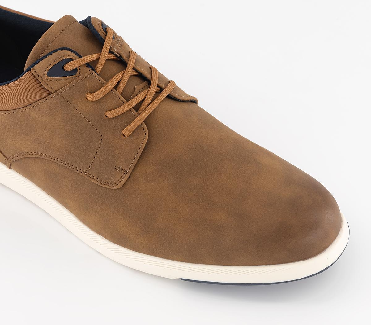 OFFICE Caleb 4 Eye Heelclip Trainers Tan - Men's Casual Shoes