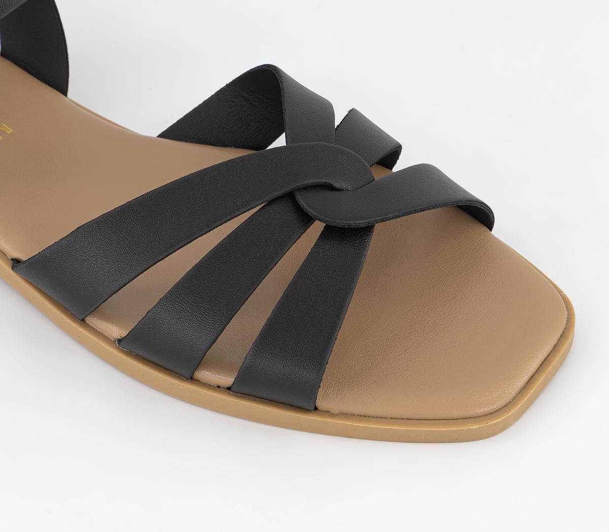OFFICE Santana Two Part Sandals Black - Women’s Sandals