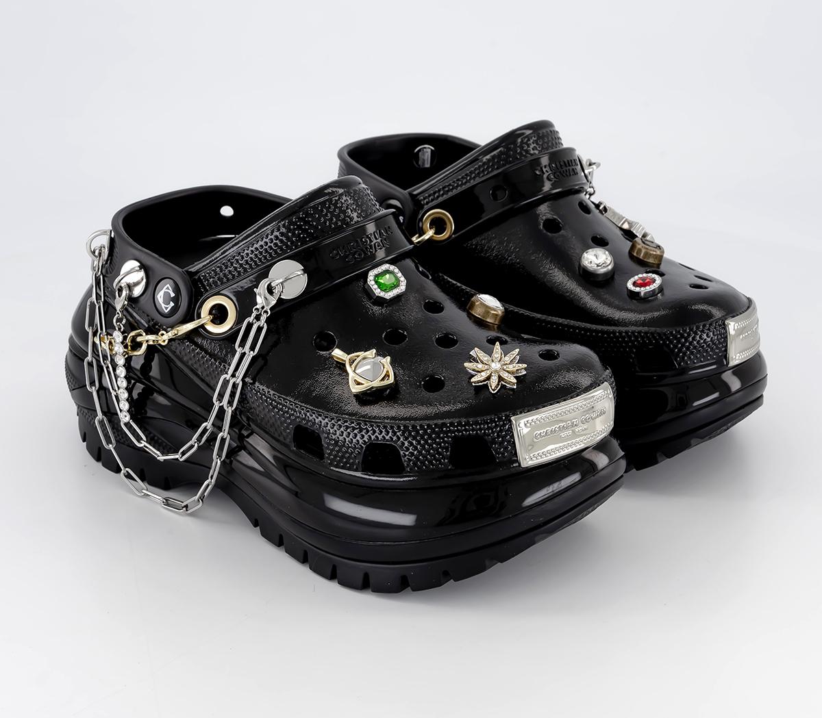 Crocs Christian Cowan Mega Crush Clogs Black - Flat Shoes for Women