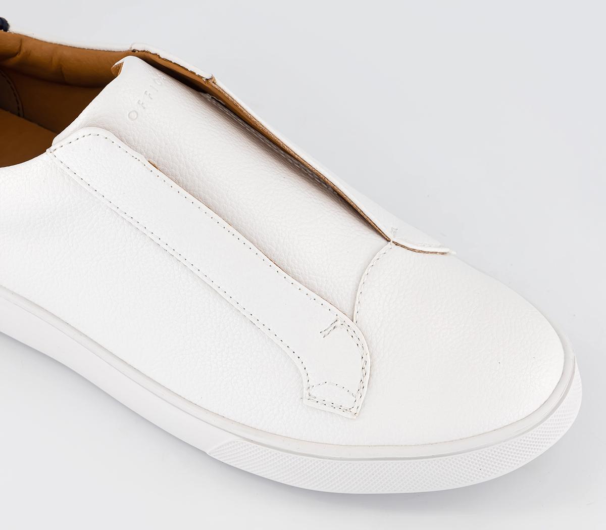OFFICE Charlie Slip On Trainers White - Men's Casual Shoes