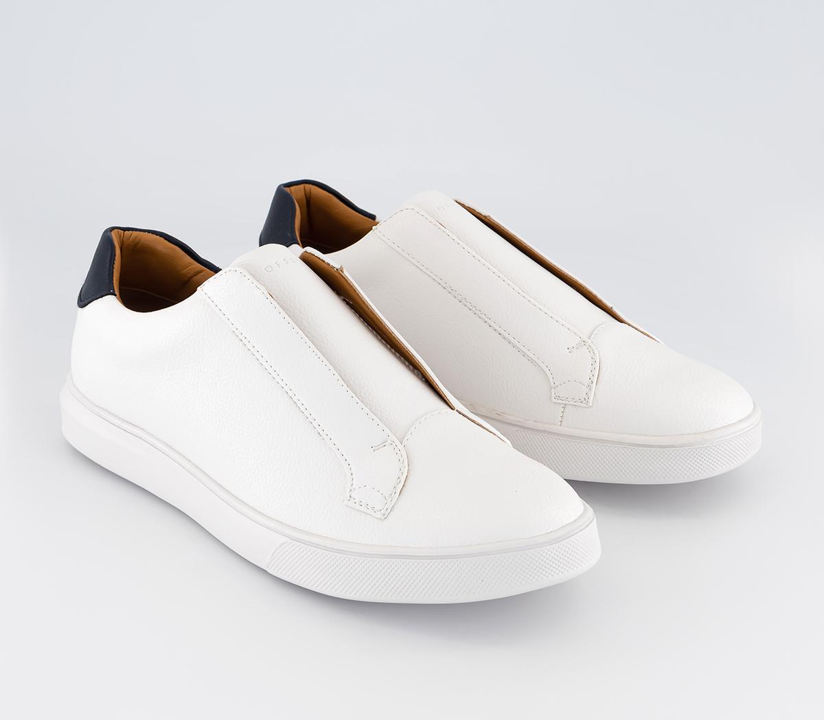 OFFICE Charlie Slip On Trainers White - Men's Casual Shoes