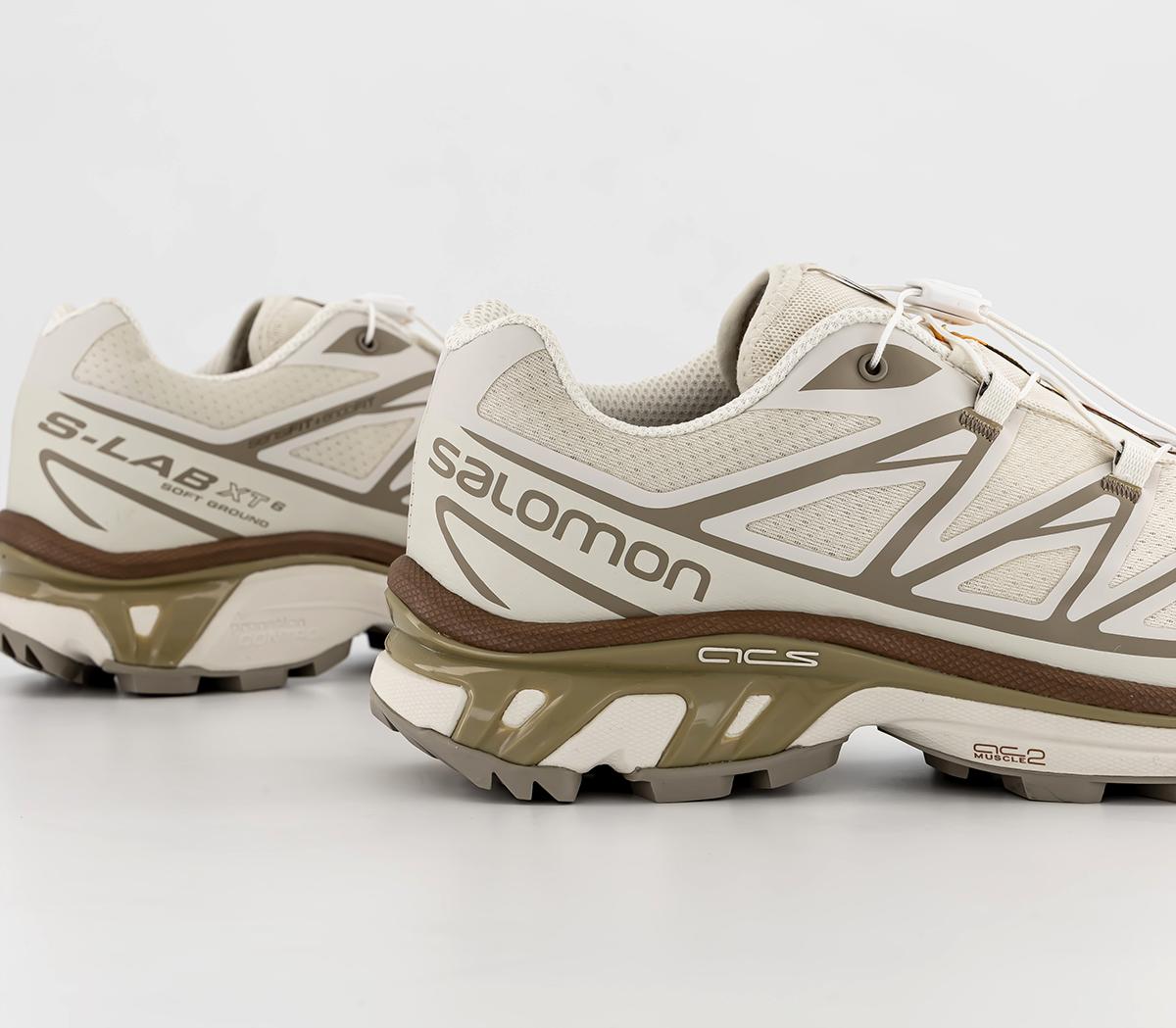 Salomon Xt-6 Trainers Turtledove Vintage Kaki Kelp - Women's Trainers