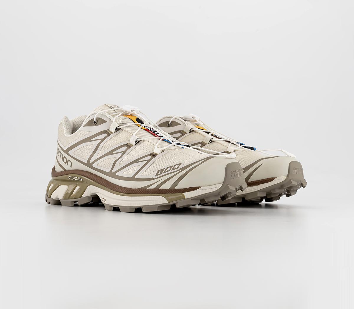 Salomon Xt-6 Trainers Turtledove Vintage Kaki Kelp - Women's Trainers