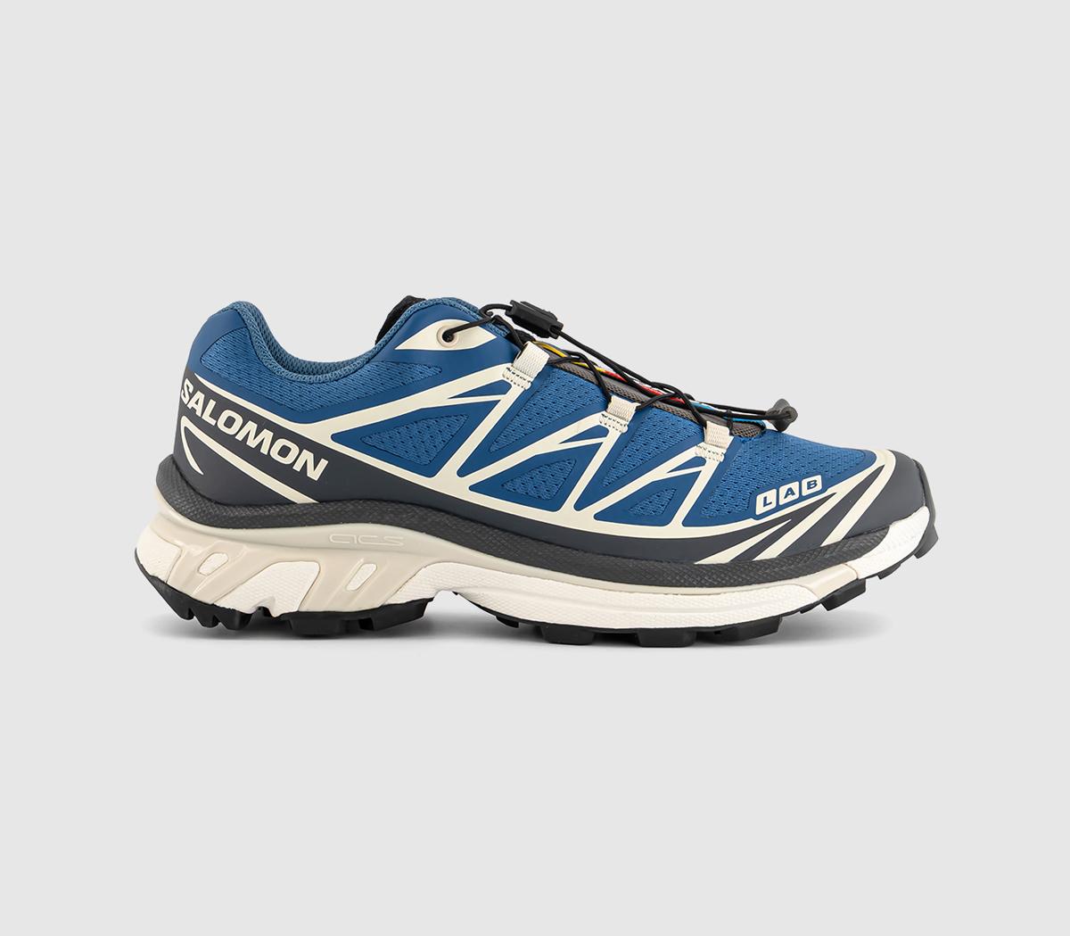 Click here for Salomon Womens XT-6 Trainers Dark Blue Almond Milk... prices