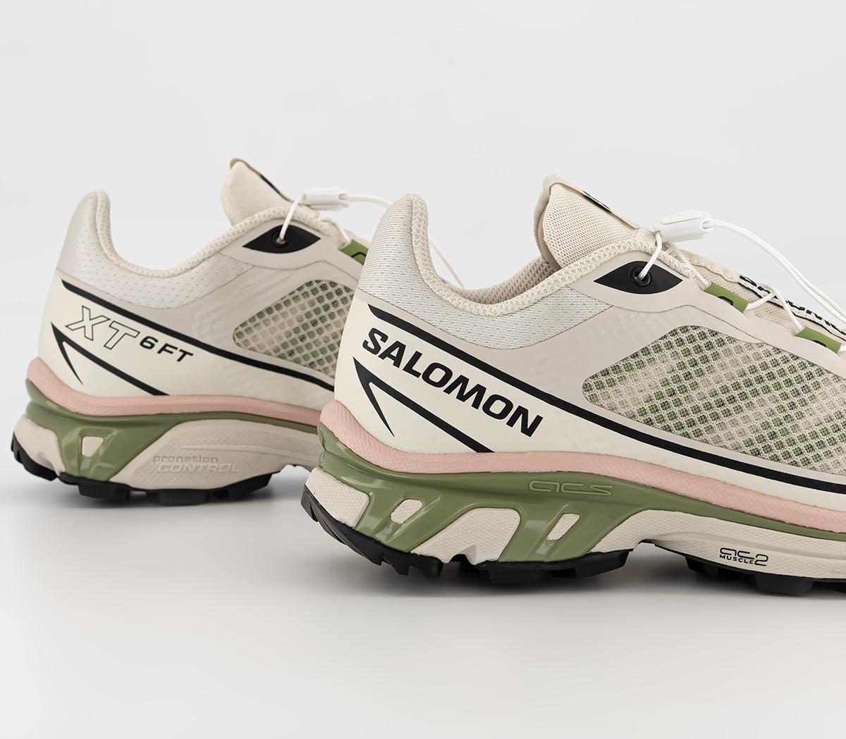 Salomon Xt-6 Ft Trainers Rainy Day Epsom Peach Beige - Men's Trainers