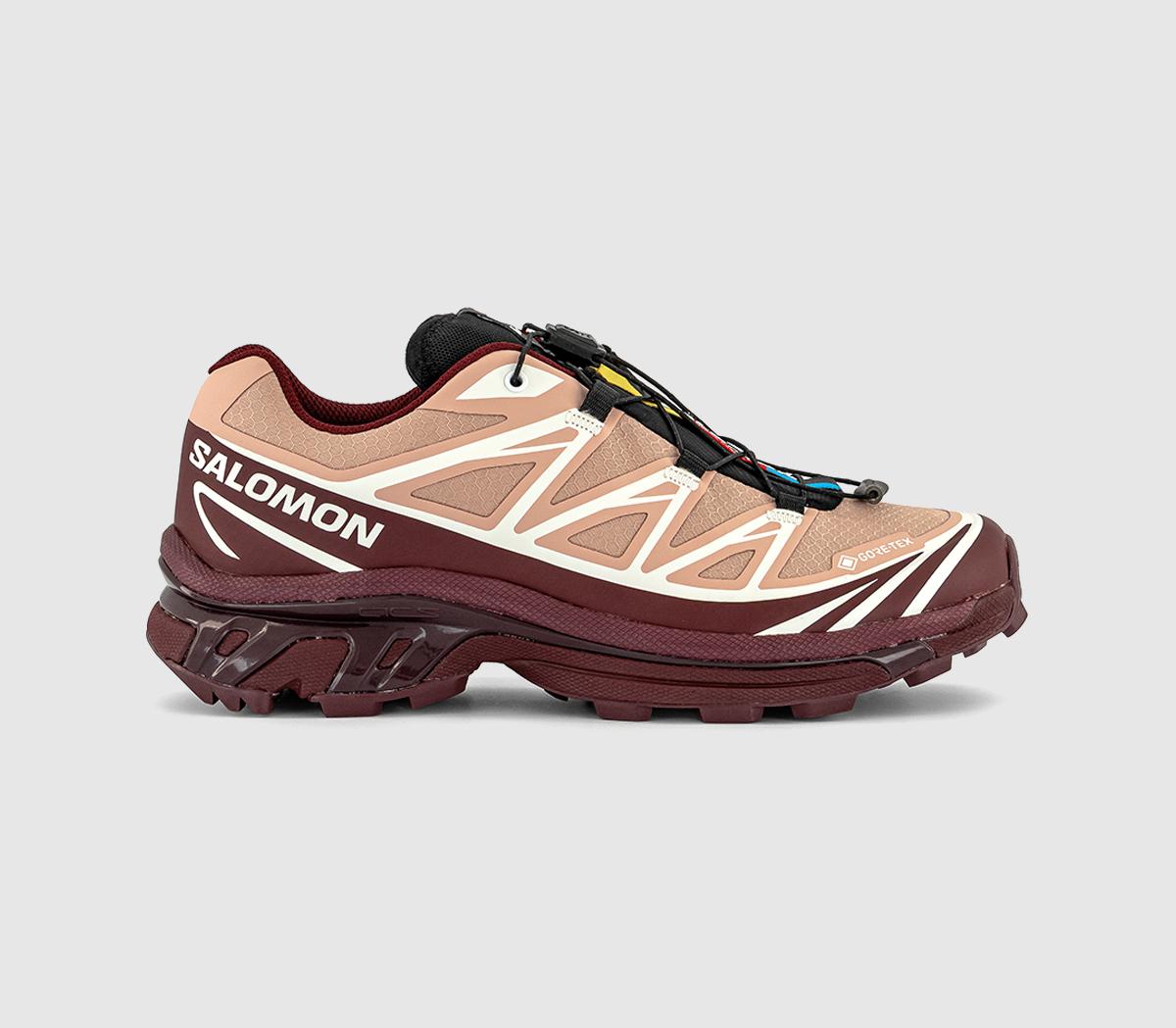 Click here for Salomon Mens XT-6 Gtx Trainers Mahogany Rose Tawny... prices