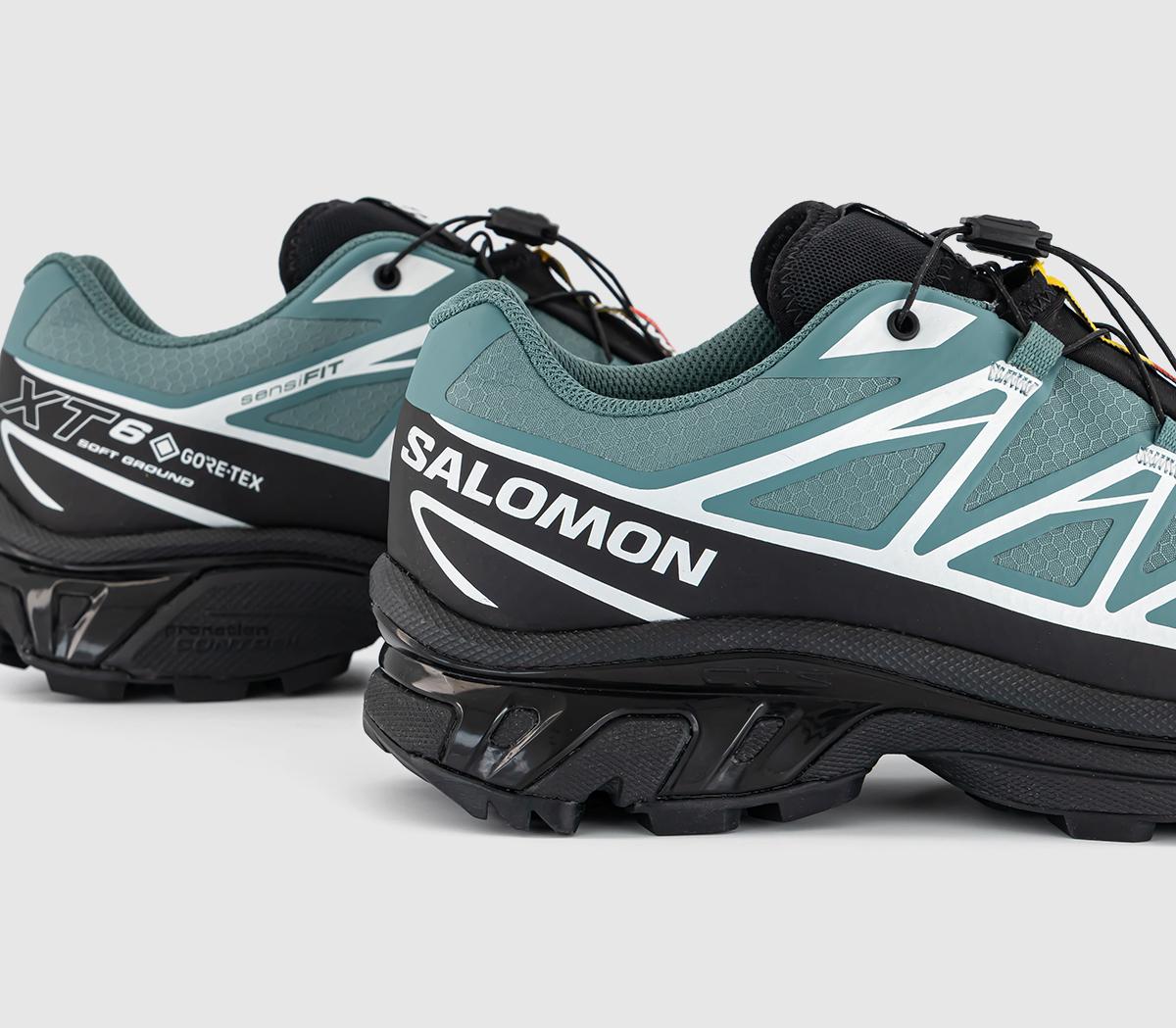 Salomon XT-6 GTX Trainers North Atlantic Black Silver - Men's Trainers