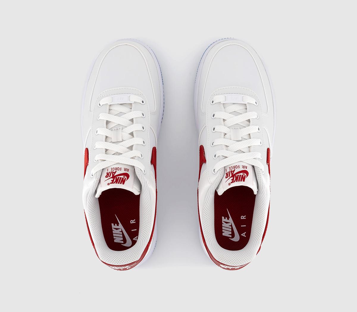 Nike Air Force 1 '07 Trainers White Varsity Red - Nike Air Force 1