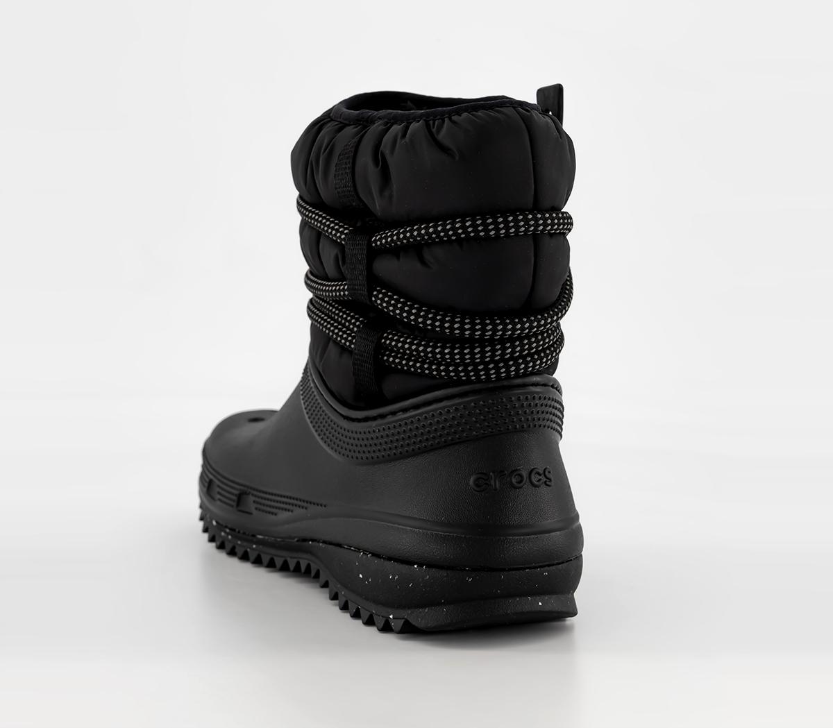 Crocs Classic Neo Puff Luxe Boots Black - Women's Ankle Boots