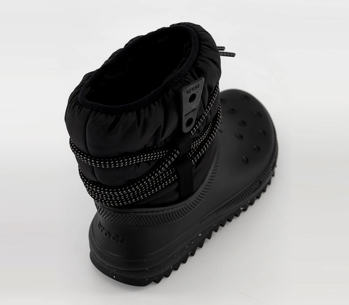 Crocs Classic Neo Puff Luxe Boots Black - Women's Ankle Boots