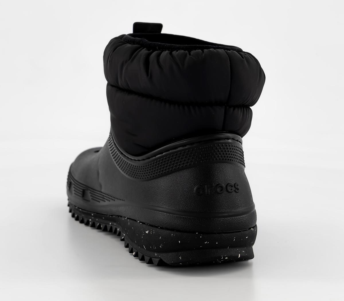 Crocs Classic Neo Puff Shorty Boots Black - Women's Ankle Boots