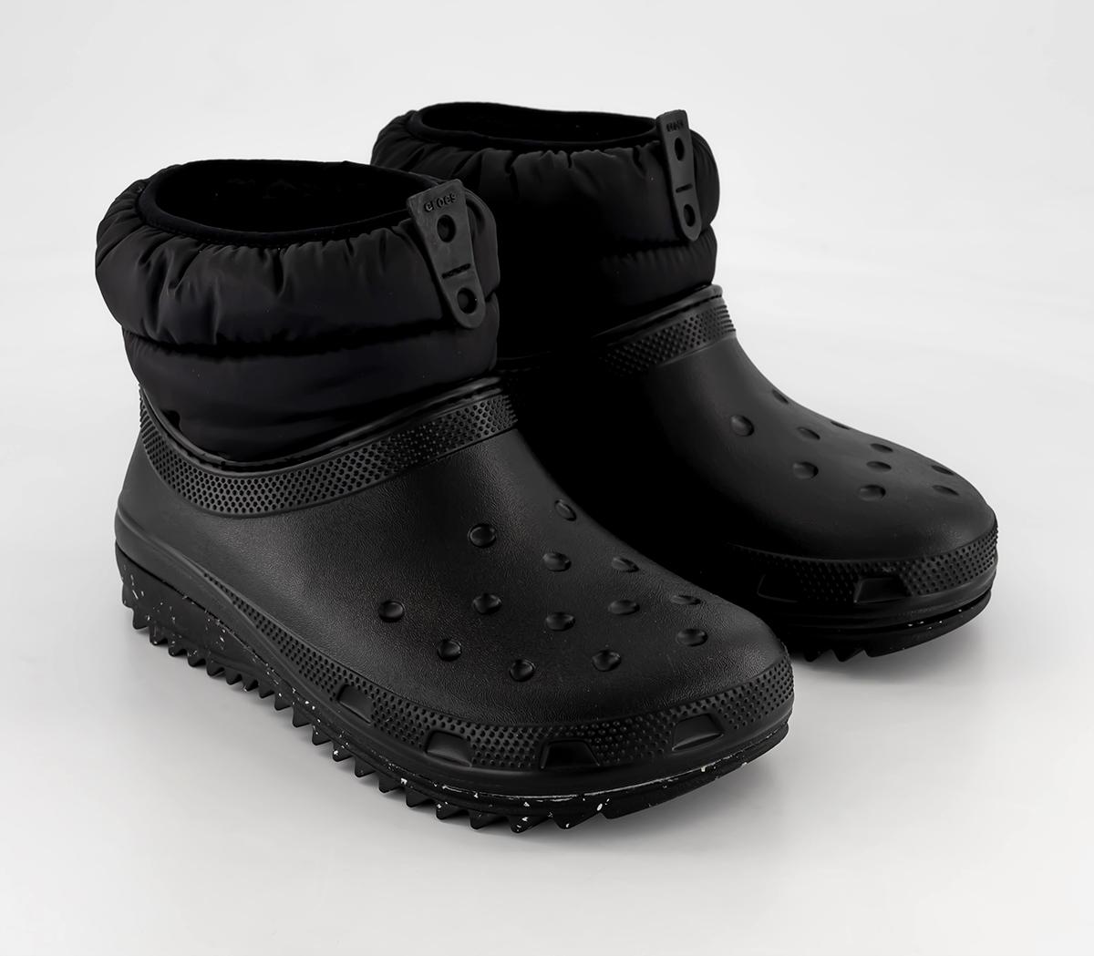 Crocs Classic Neo Puff Shorty Boots Black - Women's Ankle Boots