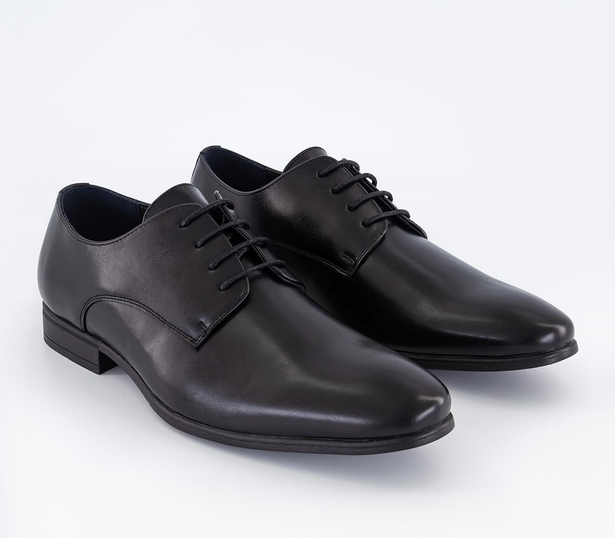 OFFICE Wide Fit Monroe Derby Shoes Black - Men’s Smart Shoes