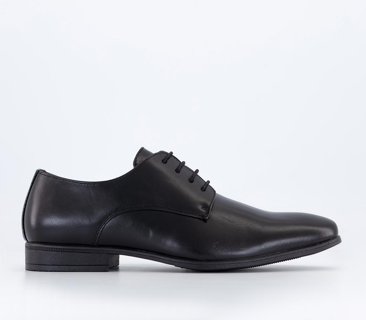 OFFICE Wide Fit Monroe Derby Shoes Black - Men’s Smart Shoes