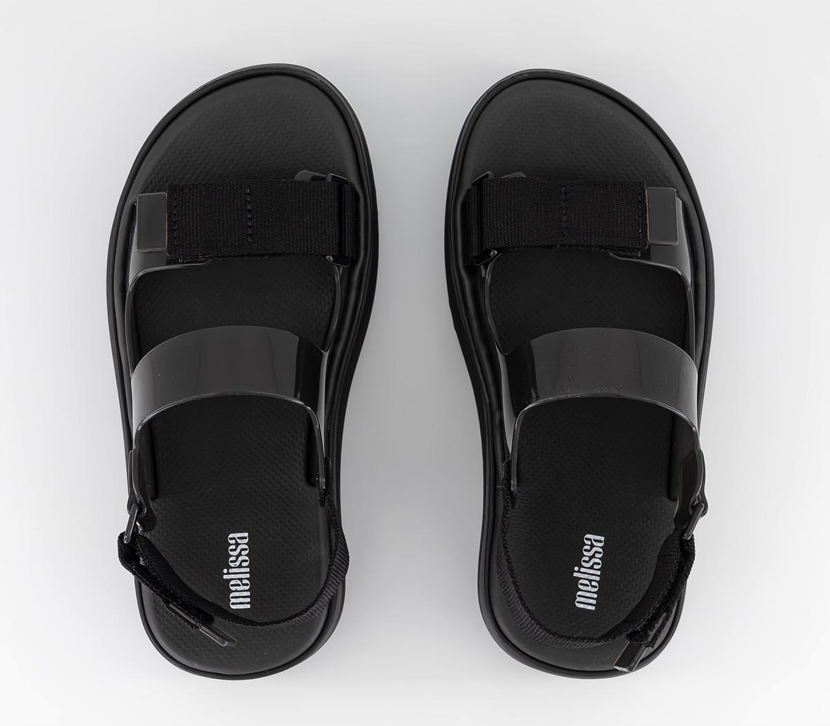 Melissa Melissa Brave Papete Platform Sandals Black - Holiday Shop