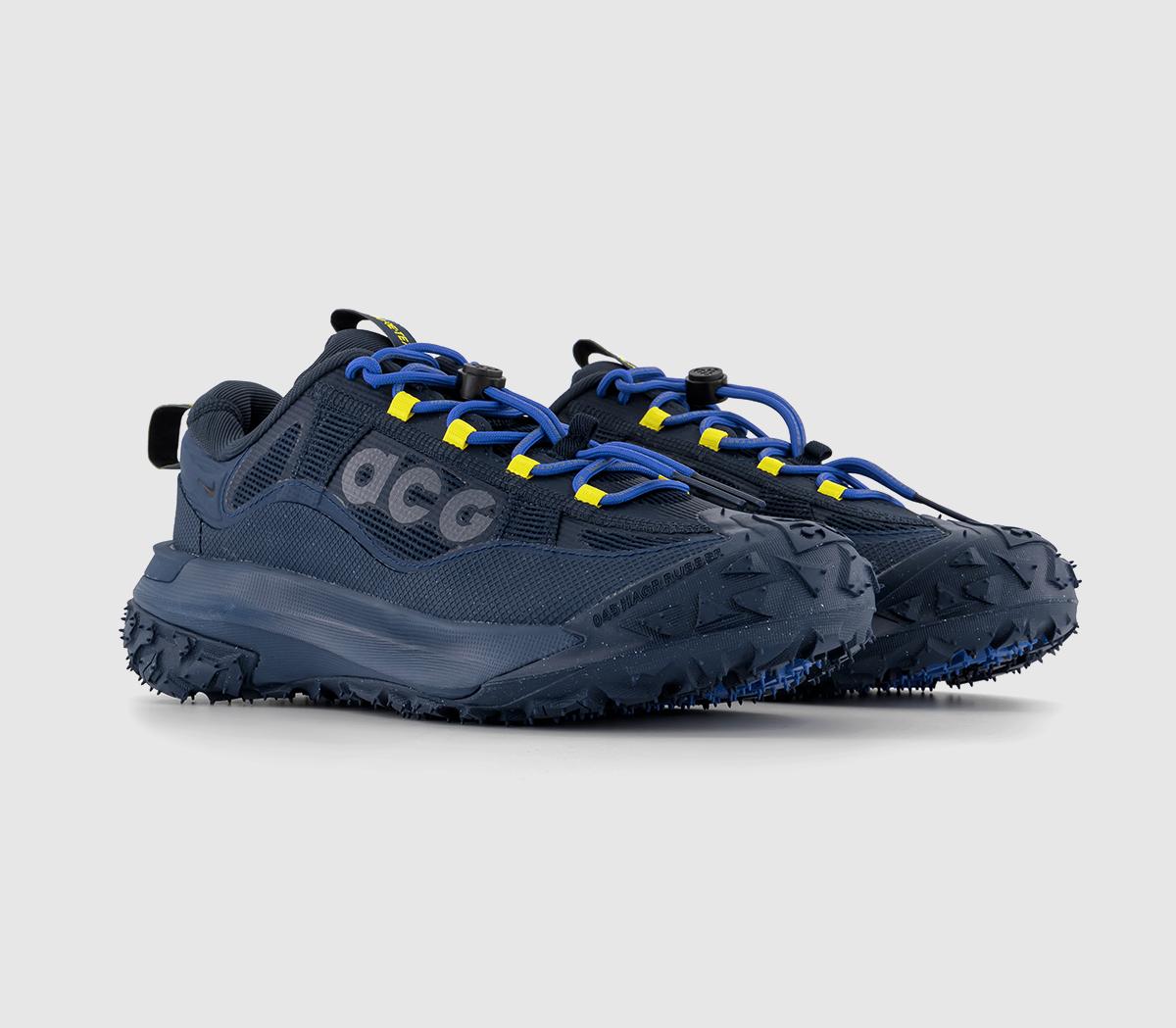 Nike ACG Mountain Fly 2 Low Trainers Dark Obsidian Wolf Grey Navy ...