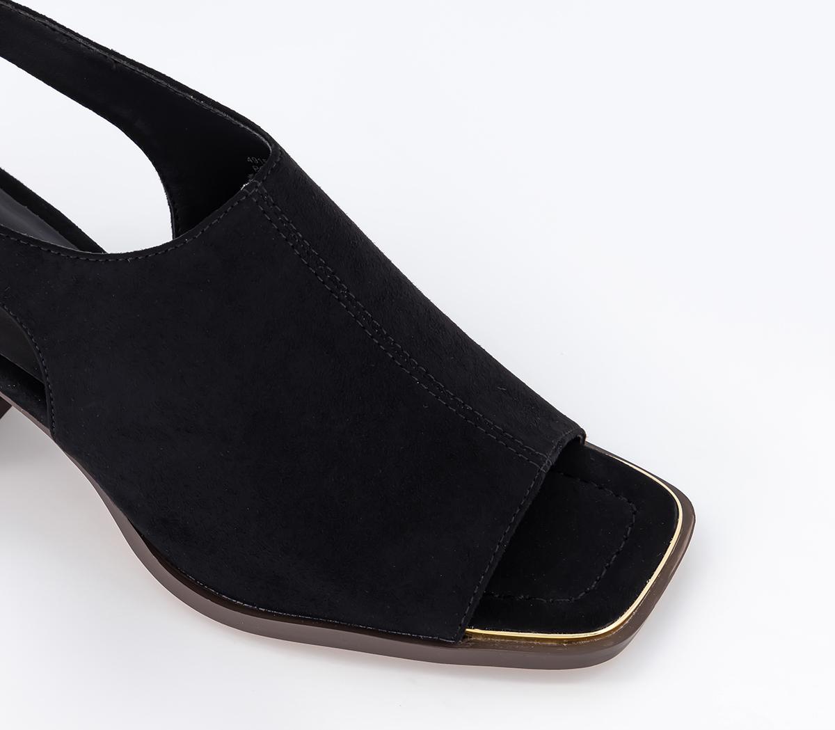 OFFICE Monika Low Block Heel Shoe Boots Black - Mid Heels