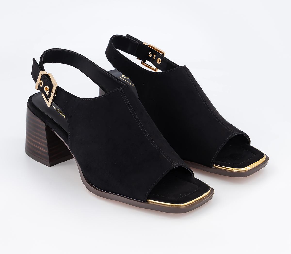 OFFICE Monika Low Block Heel Shoe Boots Black - Mid Heels