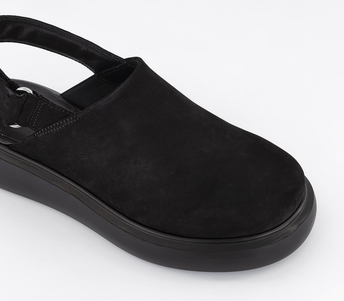 Vagabond Shoemakers Blenda Casual Sling Back Shoes Black Suede - Flat ...