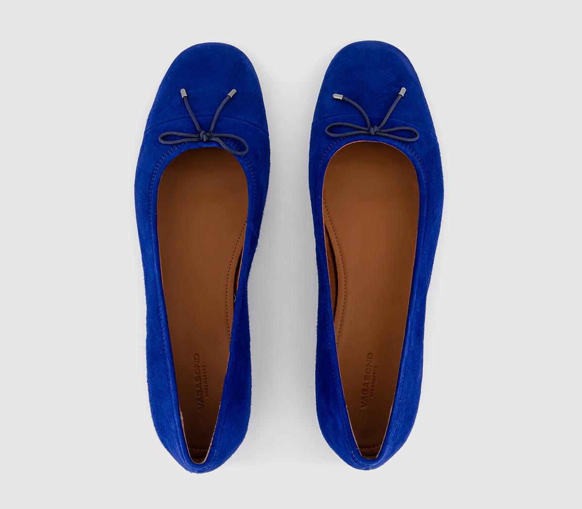 Vagabond Shoemakers Jolin Classic Ballerina Cobalt Blue Suede - Flat ...