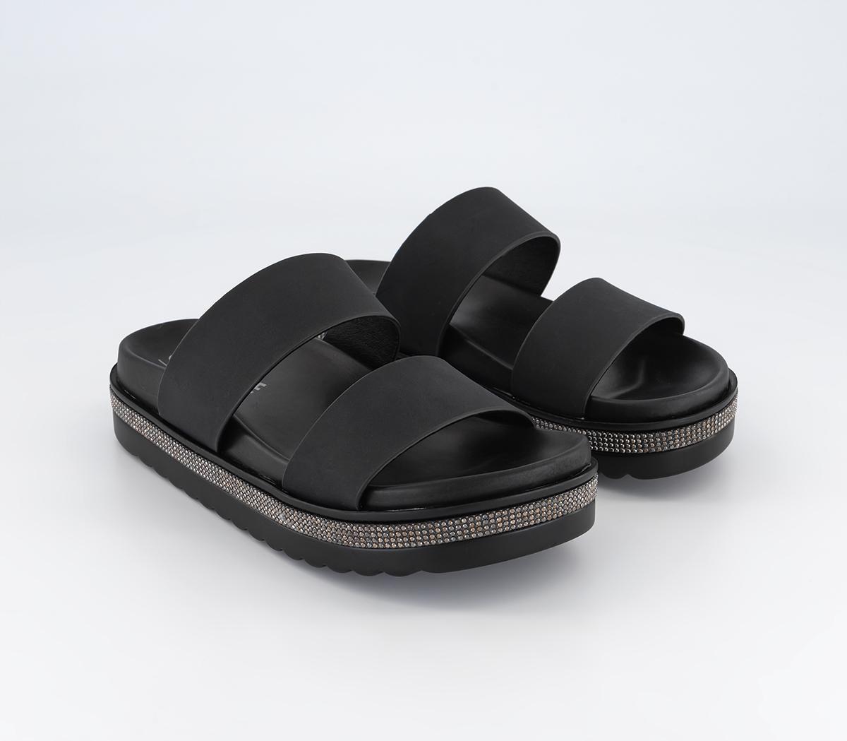 OFFICE Soulful Embellished Sole Sandals Black - Women’s Sandals
