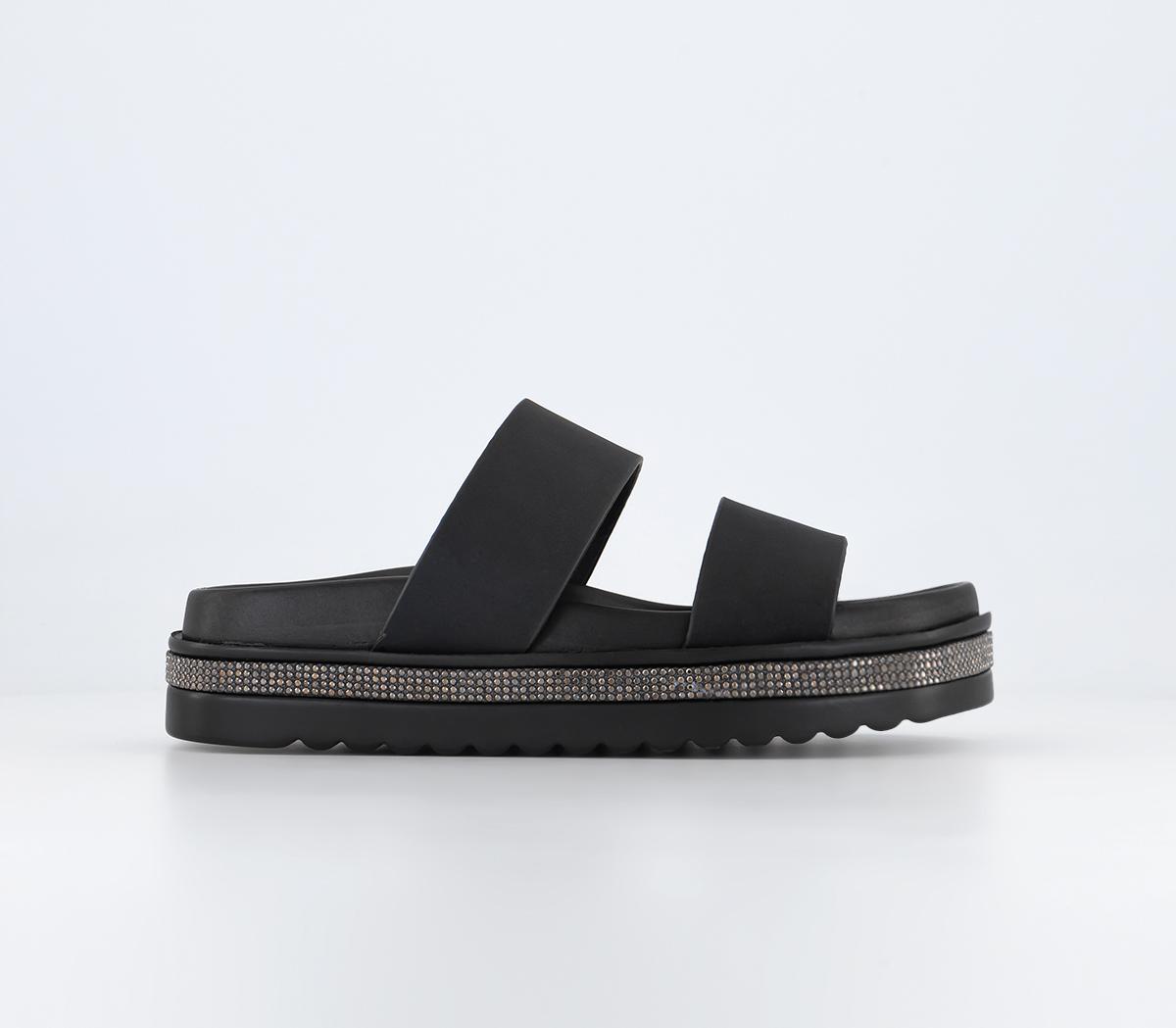 OFFICE Soulful Embellished Sole Sandals Black - Women’s Sandals