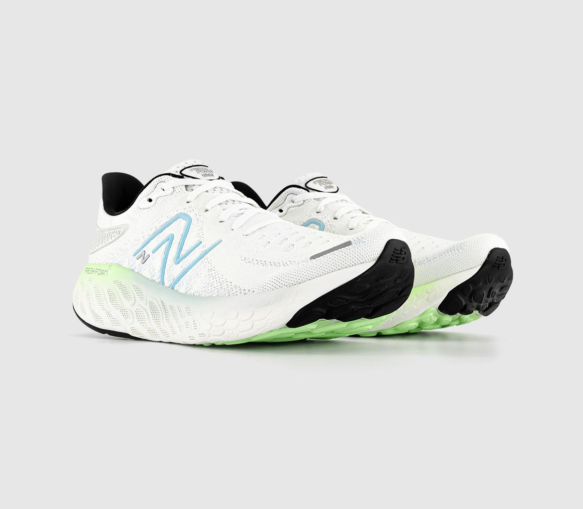 New Balance M1080 Trainers White White Blue Green - Women's Trainers