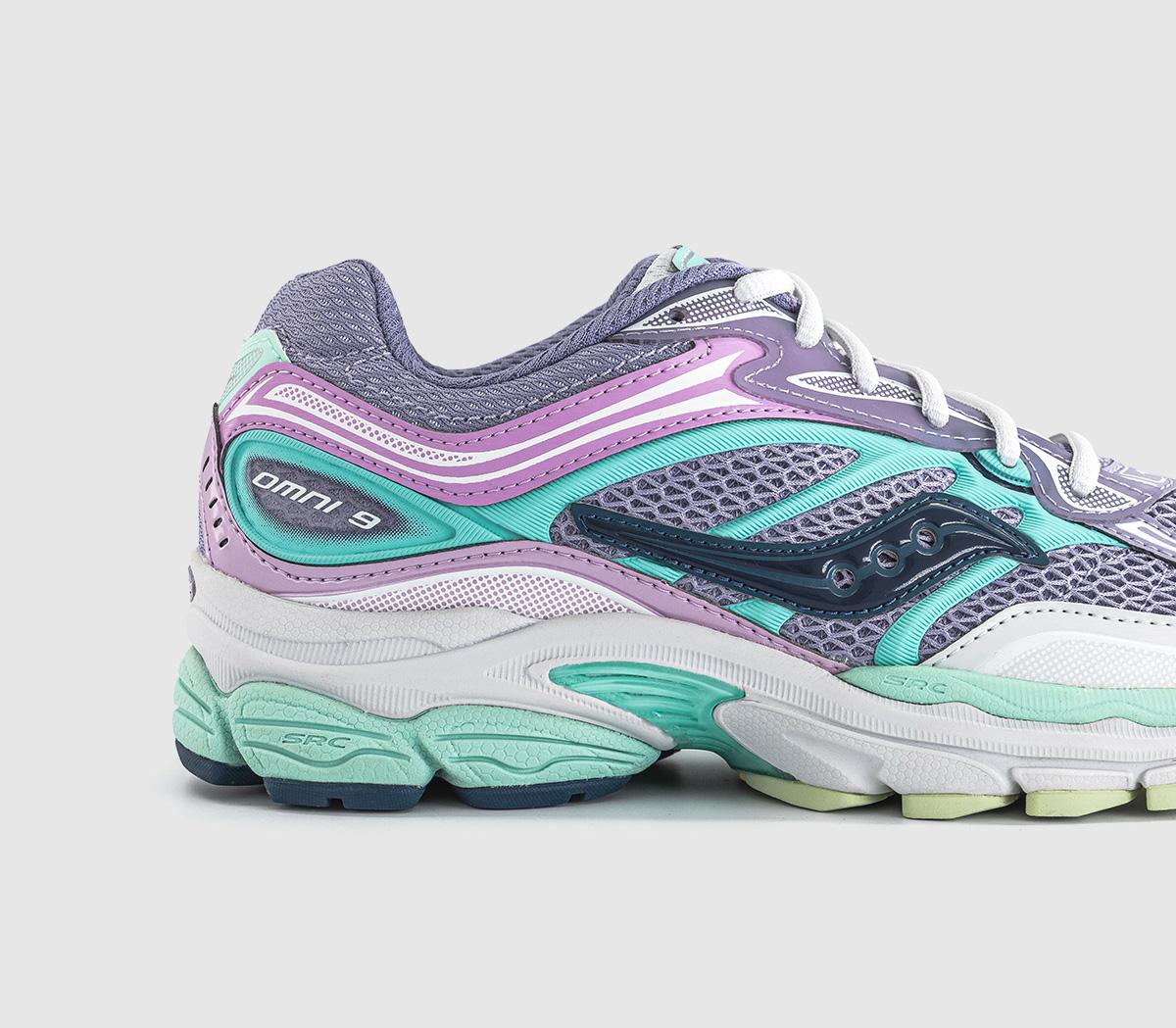 Saucony Progrid Omni 9 Trainers Wisteria Blue - Women's Trainers