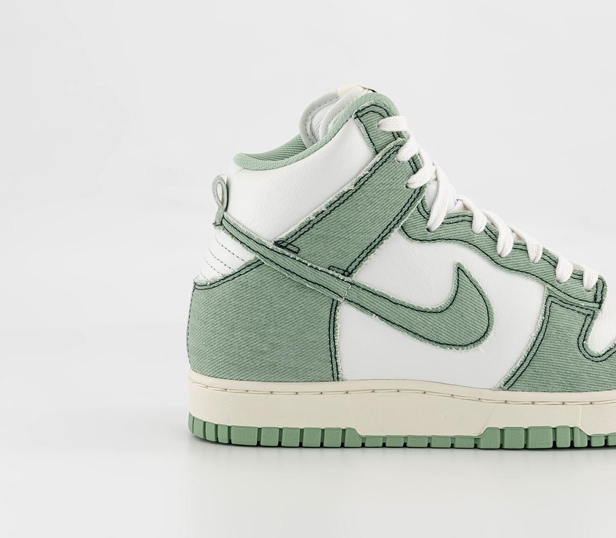 Nike Dunk Hi 1985 Trainers Enamel Green Enamel Green Summit White ...