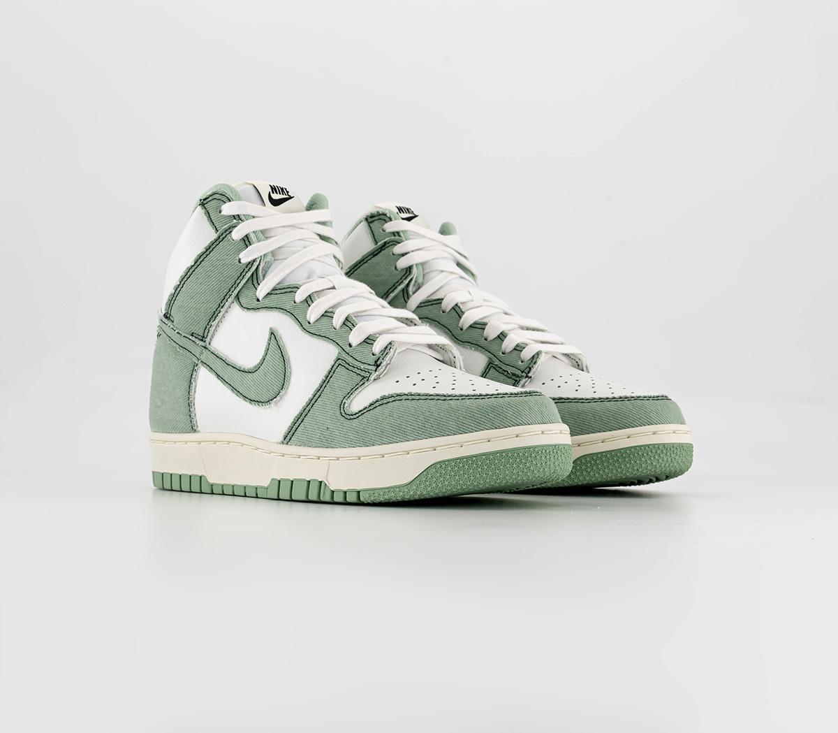Nike Dunk Hi 1985 Trainers Enamel Green Enamel Green Summit White ...