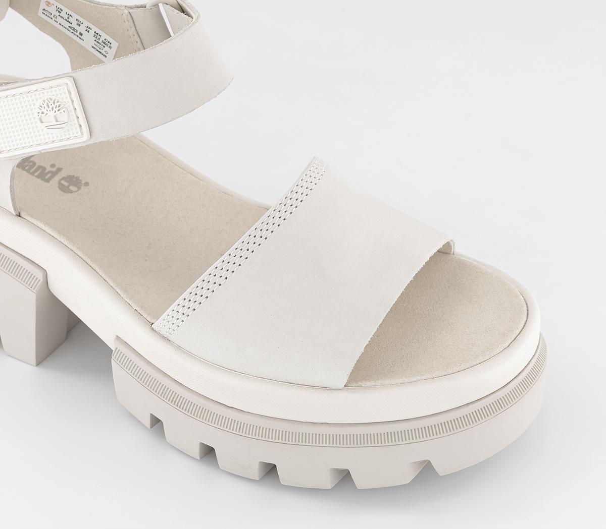 Timberland Everleigh Ankle Strap Sandals Natural Nubuck - Women’s ...