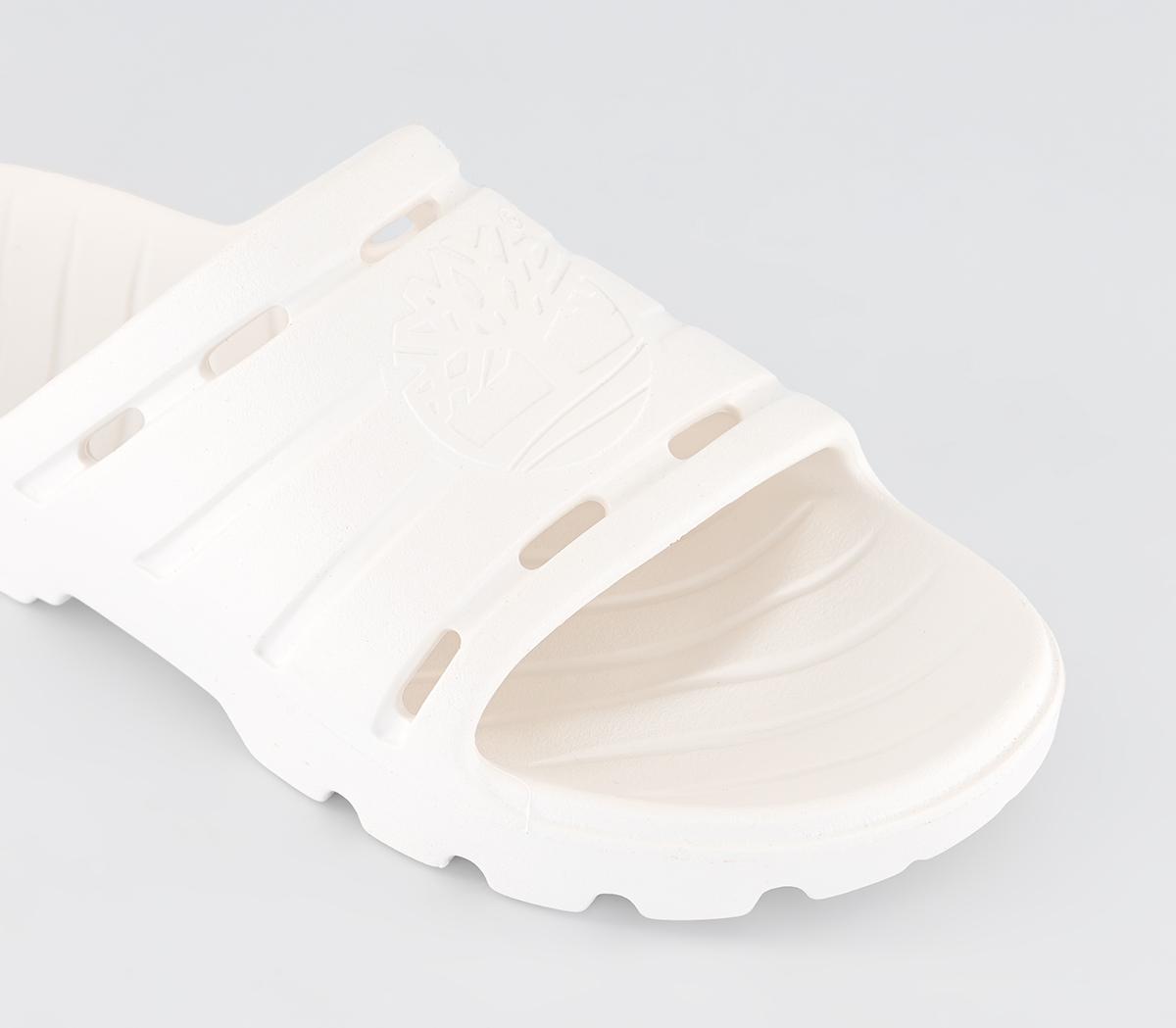 Timberland Get Outslide Sliders White - Holiday Shop