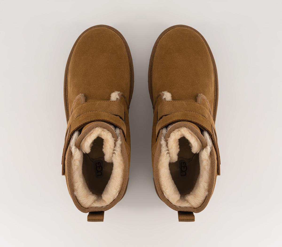 UGG W Neumel Platform Strap Boots Chestnut - Women's Ankle Boots