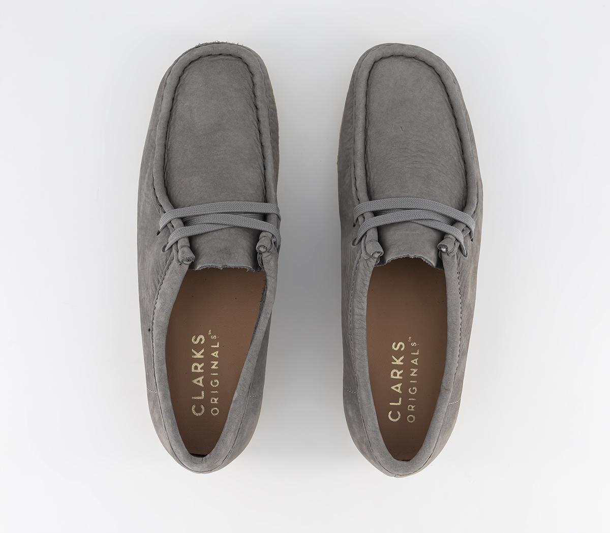 Clarks Originals Clarks Originals Womens Wallabees Grey Nubuck - Flat ...