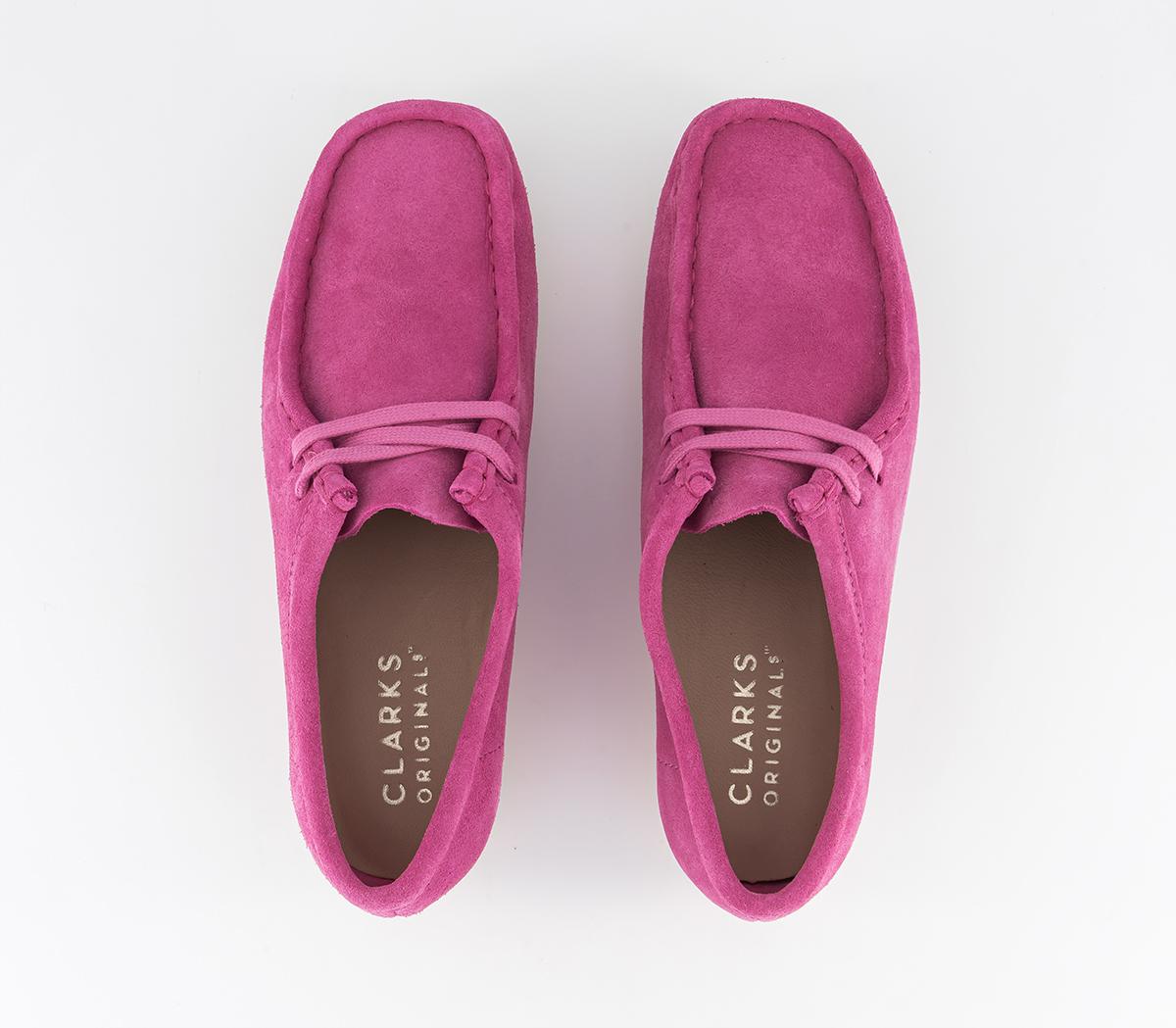 Clarks Originals Clarks Originals Womens Wallabee Pink Suede - Women's ...