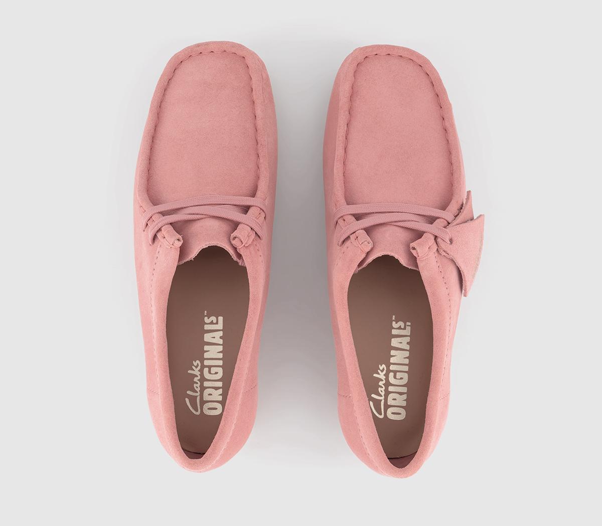 Clarks Originals Clarks Originals Womens Wallabees Blush Pink Suede ...