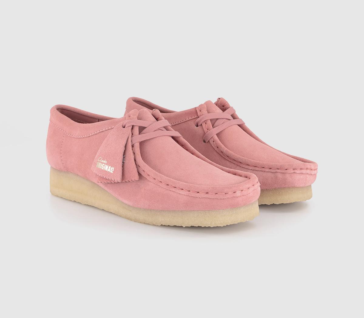 Clarks Originals Clarks Originals Womens Wallabees Blush Pink Suede ...