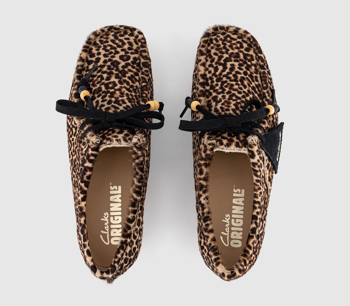 Clarks Originals Clarks Originals Womens Wallabee Shoes Leopard Print ...
