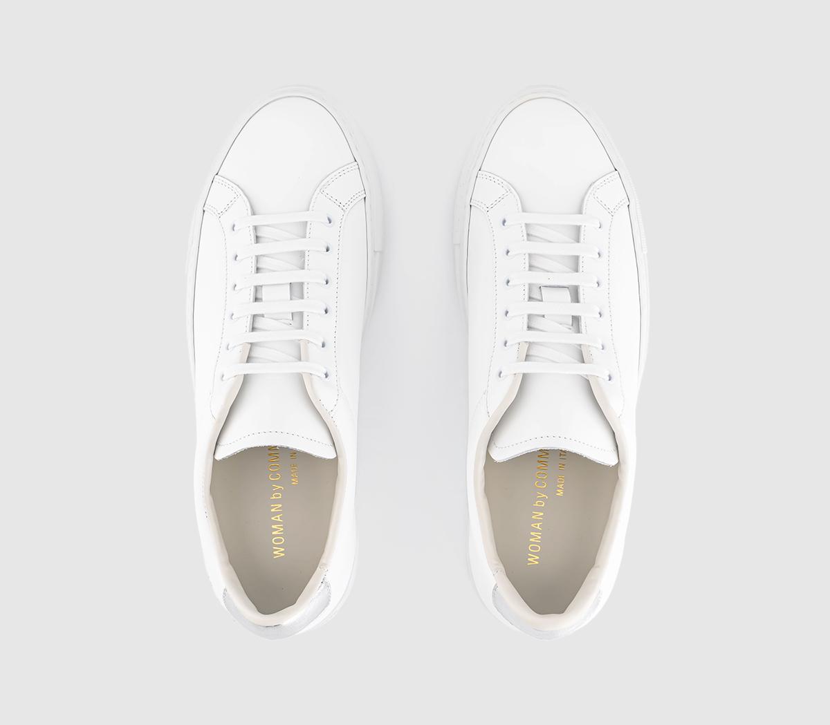 Common Projects Tennis 77 Trainers White Silver - Men's Trainers