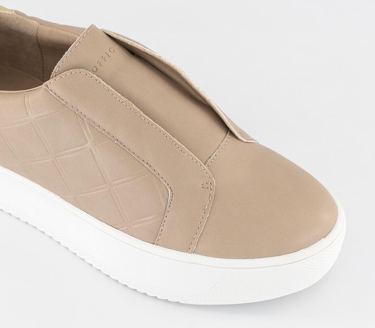 OFFICE Fancy Quilted Slip On Trainers Blush - Women's Trainers