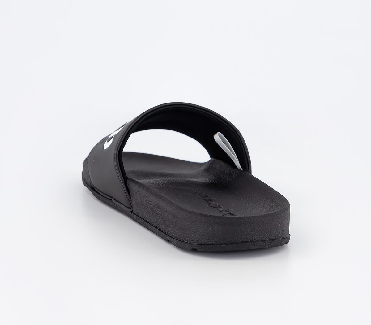 Juicy Couture Patti Padded Strap Sliders Black - Women’s Sandals