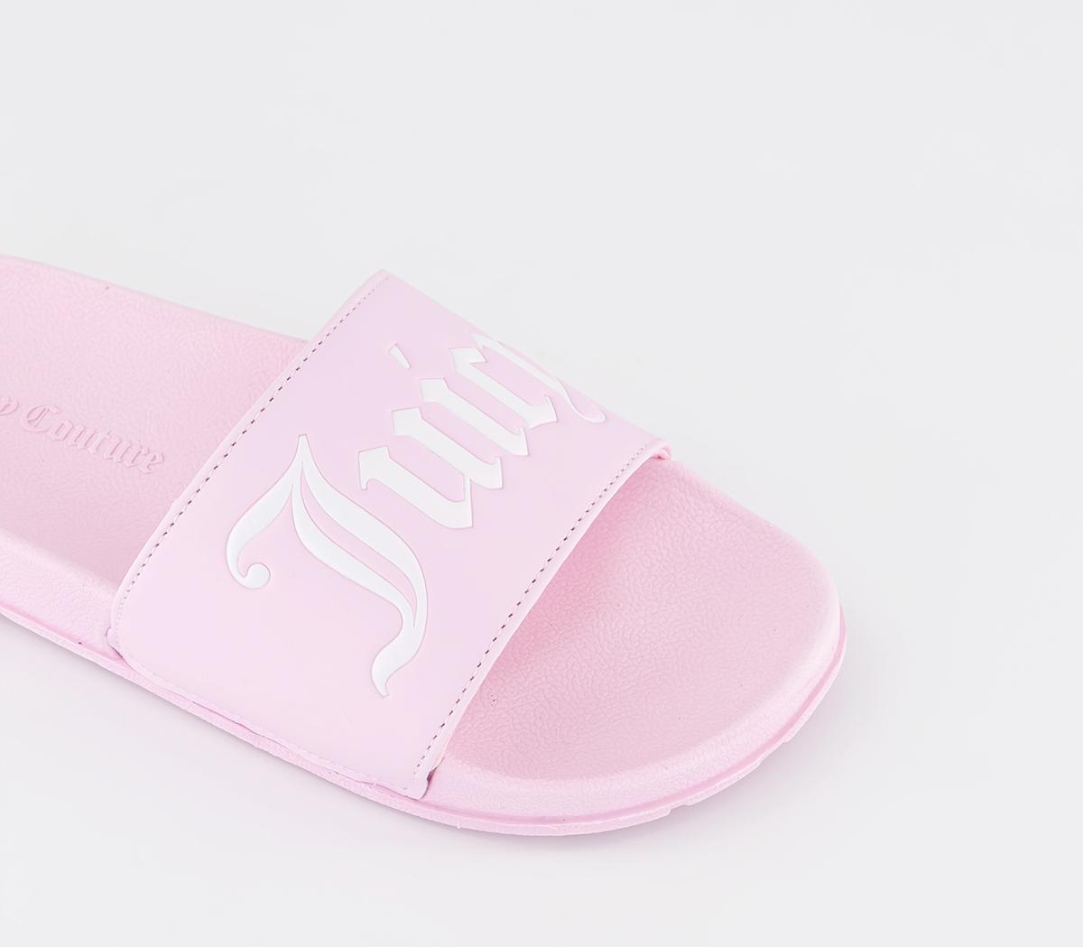 Juicy Couture Patti Padded Strap Sliders Cotton Candy Pink - Women’s ...