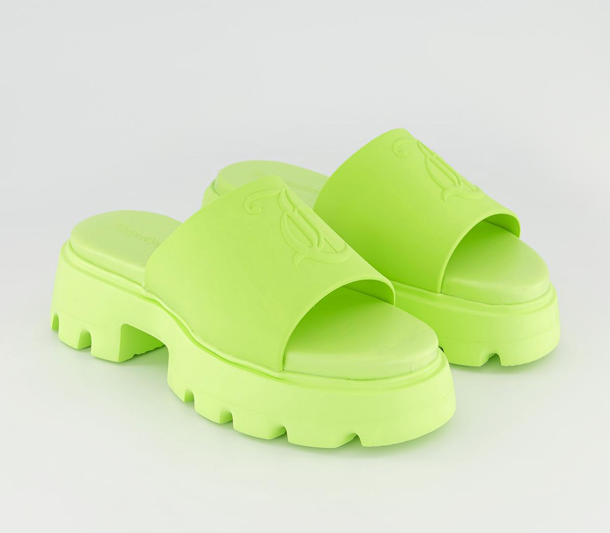 Juicy Couture Baby Track Sandals Green - Women’s Sandals