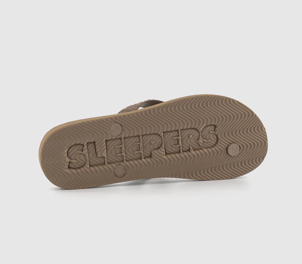 Sleepers Sleepers Slim Wide Strap Flip Flops Sand - Women’s Flip-Flops