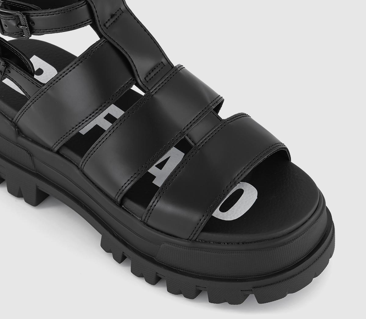 Buffalo Aspha Gld Sandals Black - Women’s Sandals