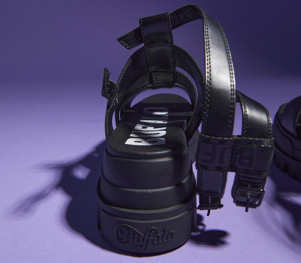 Buffalo Aspha Gld Sandals Black - Women’s Sandals