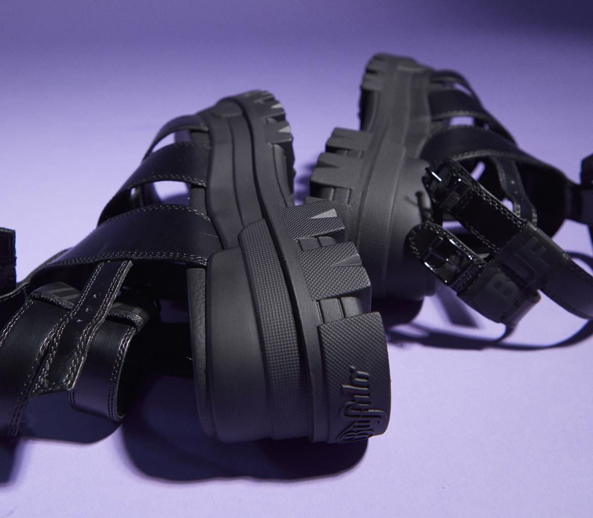 Buffalo Aspha Gld Sandals Black - Women’s Sandals