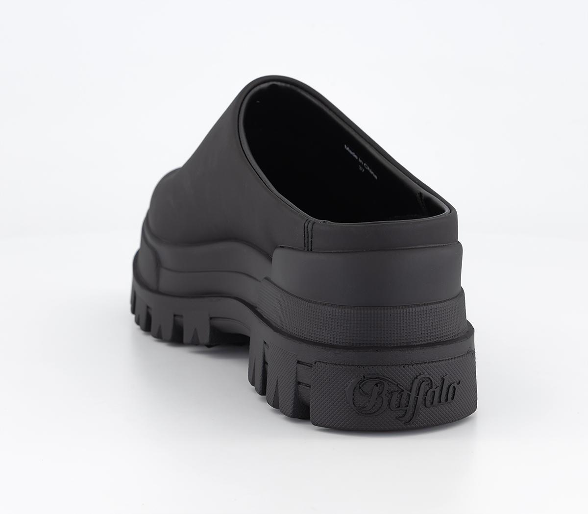 Buffalo Aspha Clog 01 Black - Flat Shoes for Women