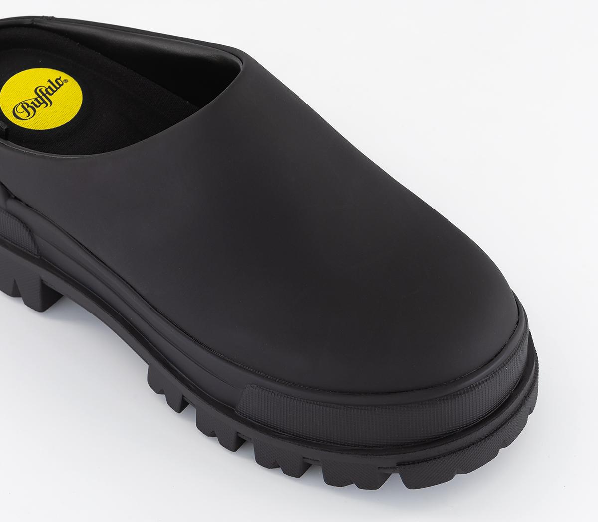 Buffalo Aspha Clog 01 Black - Flat Shoes for Women