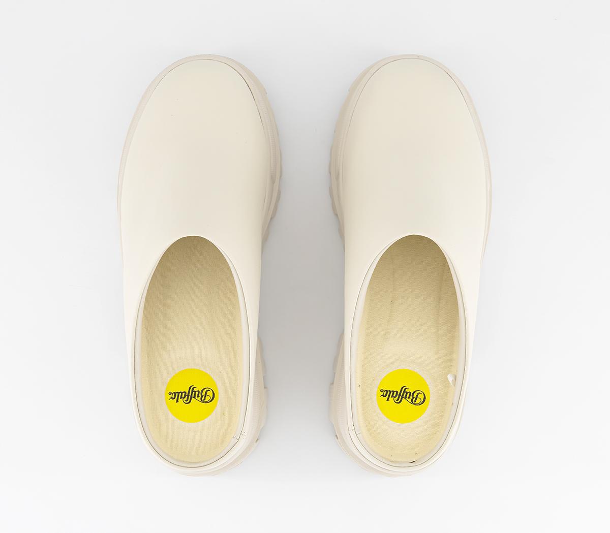 Buffalo Aspha Clog 01 Ivory - Flat Shoes for Women